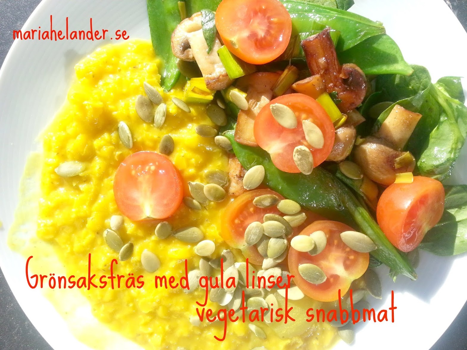 En dag med nyttig vegetarisk snabbmat – Maria Helander